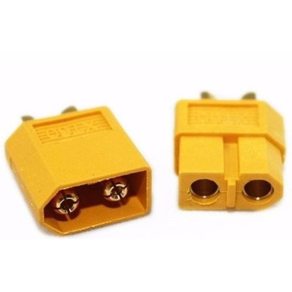 Plug Conector Xt60 Par Macho / Fêmea Original (par) para Bateria Lipo Esc Automodelo Aeromodelo ...