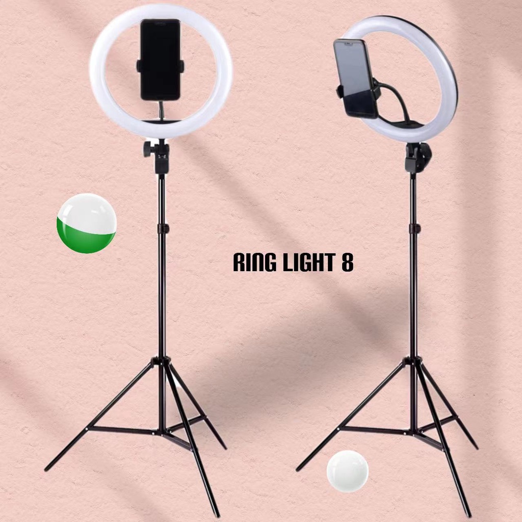 Ring Light Iluminador 8 Polegadas Com Tripé De 2.10 Metro MARISA | Shopee Brasil