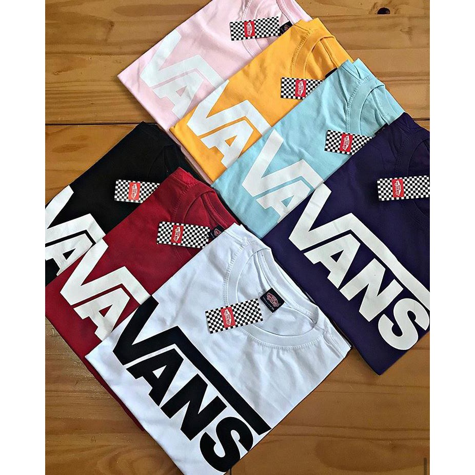Camiseta Vans Tradicional Logo Grande Diversas Cores | Shopee Brasil