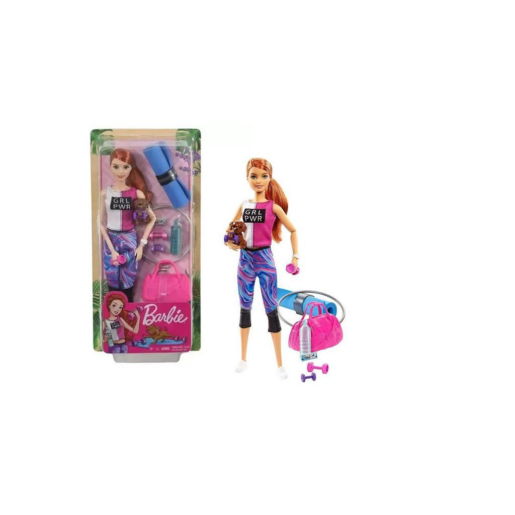 Barbie Fitness Academia Com Pet Articulada Gkh73 - Mattel | Shopee Brasil