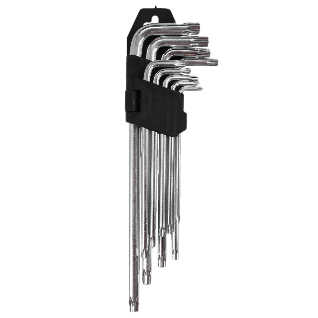 Chave Torque Torx 9 Peças Formato L Cano Longo Ajusta Parafusos Porcas ...