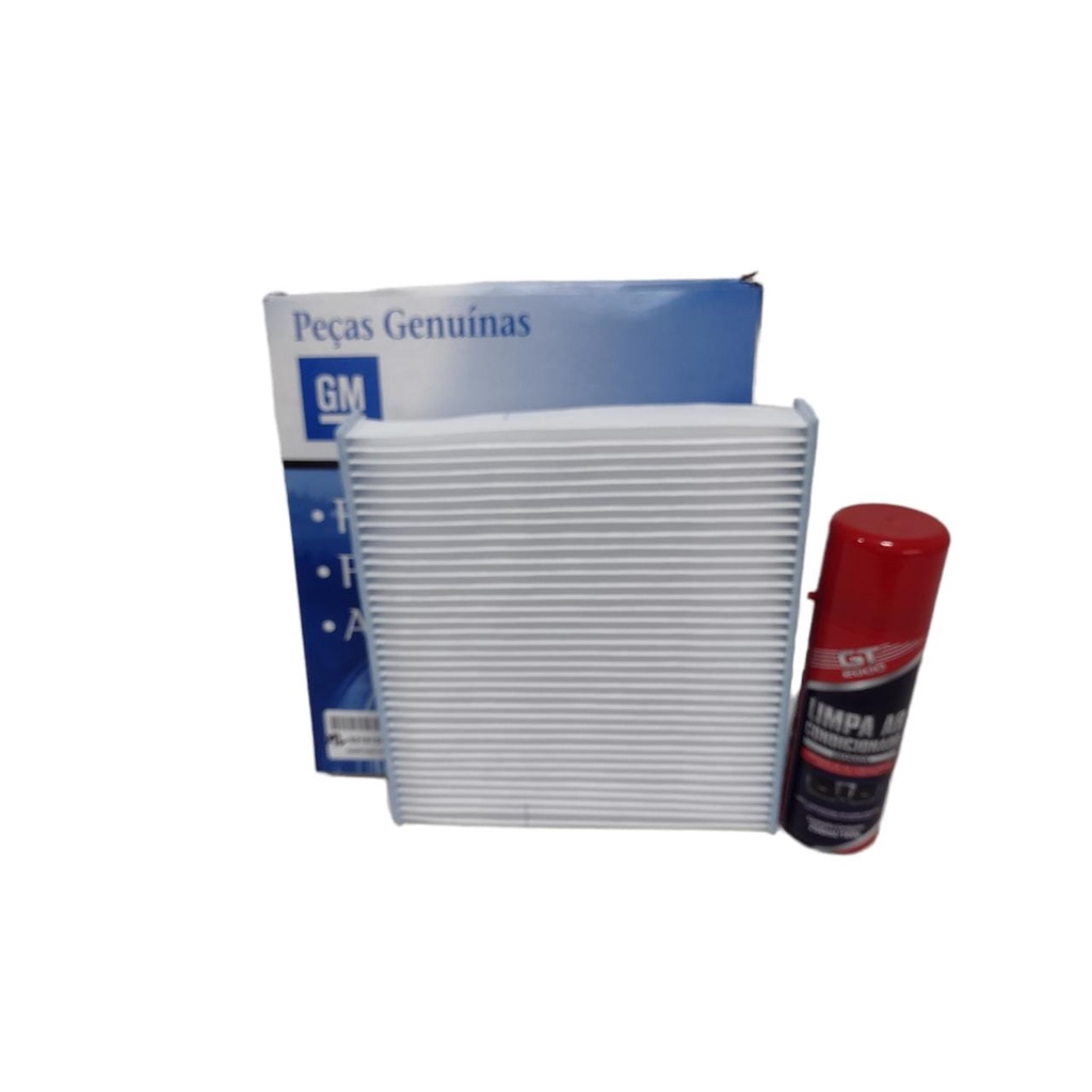 Kit Filtro de ar + Limpa ar condicionado Original GM - 52101541 ...