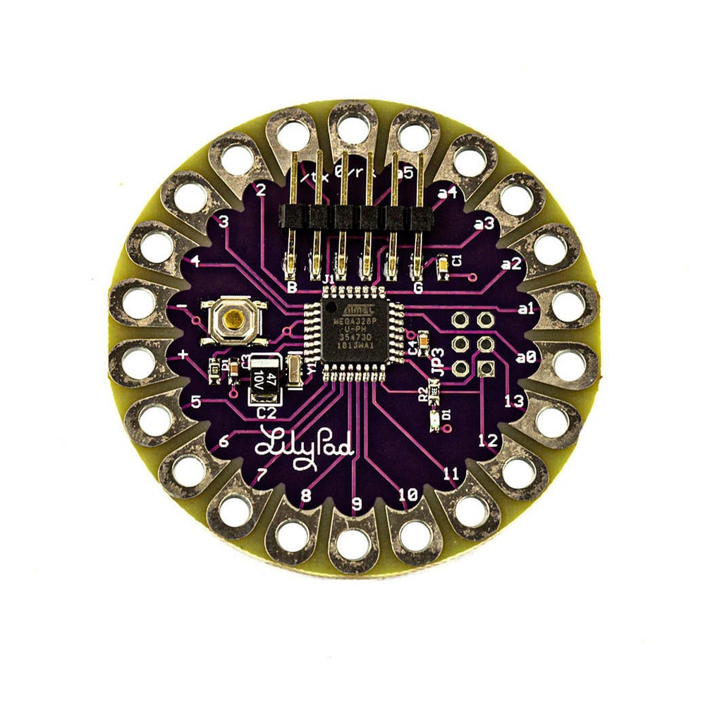 Placa Arduino Lilypad Atmega328p Ideal para Projetos de Vestimentas ...