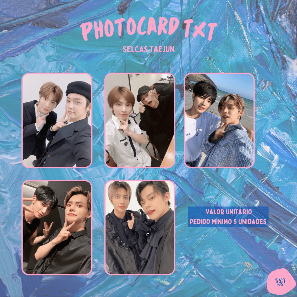 PHOTOCARD TXT (TOMORROW X TOGETHER) TAEHYUN E YEONJUN SELCAS | kpop ...