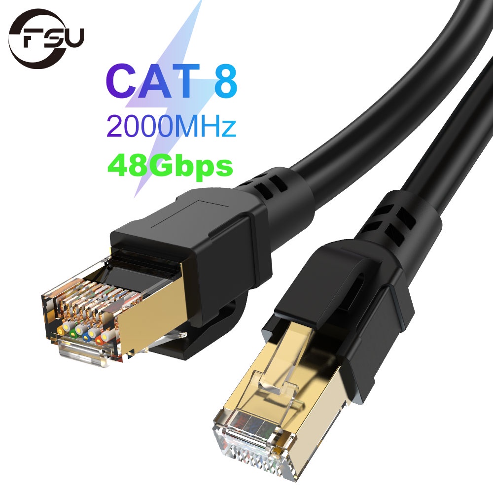 FSU CAT8 Cabo Ethernet 40Gbps 2000MHz CAT 8 RJ45 Lan Patch De Rede Para ...