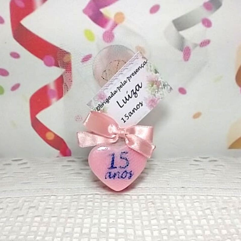 10 Lembrancinha Artigo de Festa Aniversário Coração 15 Anos | Shopee Brasil