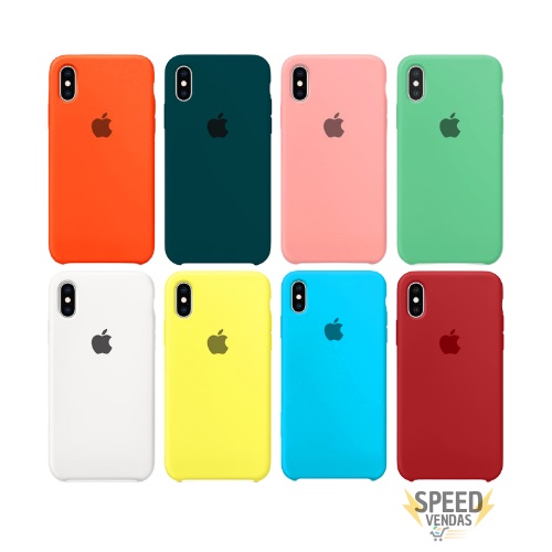 Capa Capinha Celular iPhone X Silicone Case Interior Aveludado Premium ...