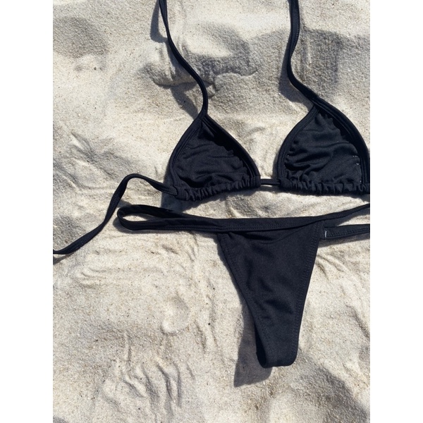 Biquini Cortininha De Marquinha Preto Shopee Brasil