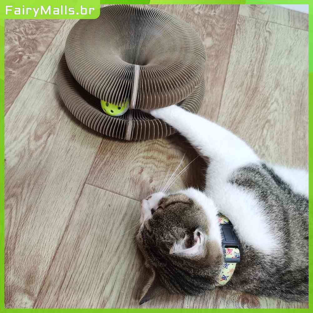 FairyMalls Magic Organ Cat Scratch Board Toy Com Bell Grinding Claw ...