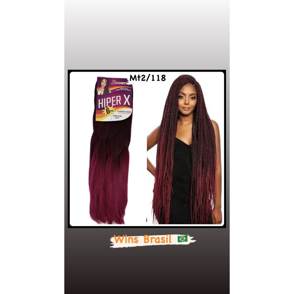 hiper x Cabelo Super Jumbo para trança alta qualidade box braids jumbão ...
