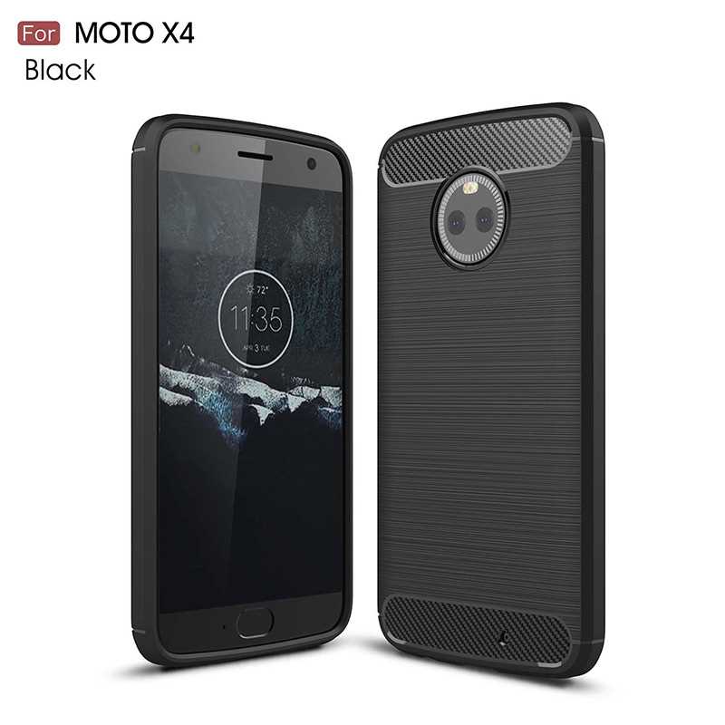 Moda À Prova De Choque Suave Silicone 5.2 "Para Motorola Moto Caso Para Motorola Moto X4 X4 ...