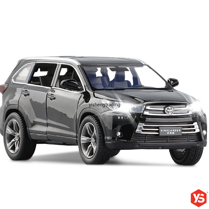 1:32 Scale TOYOTA Highlander SUV Miniatura Carrinho de colecao ferro ...