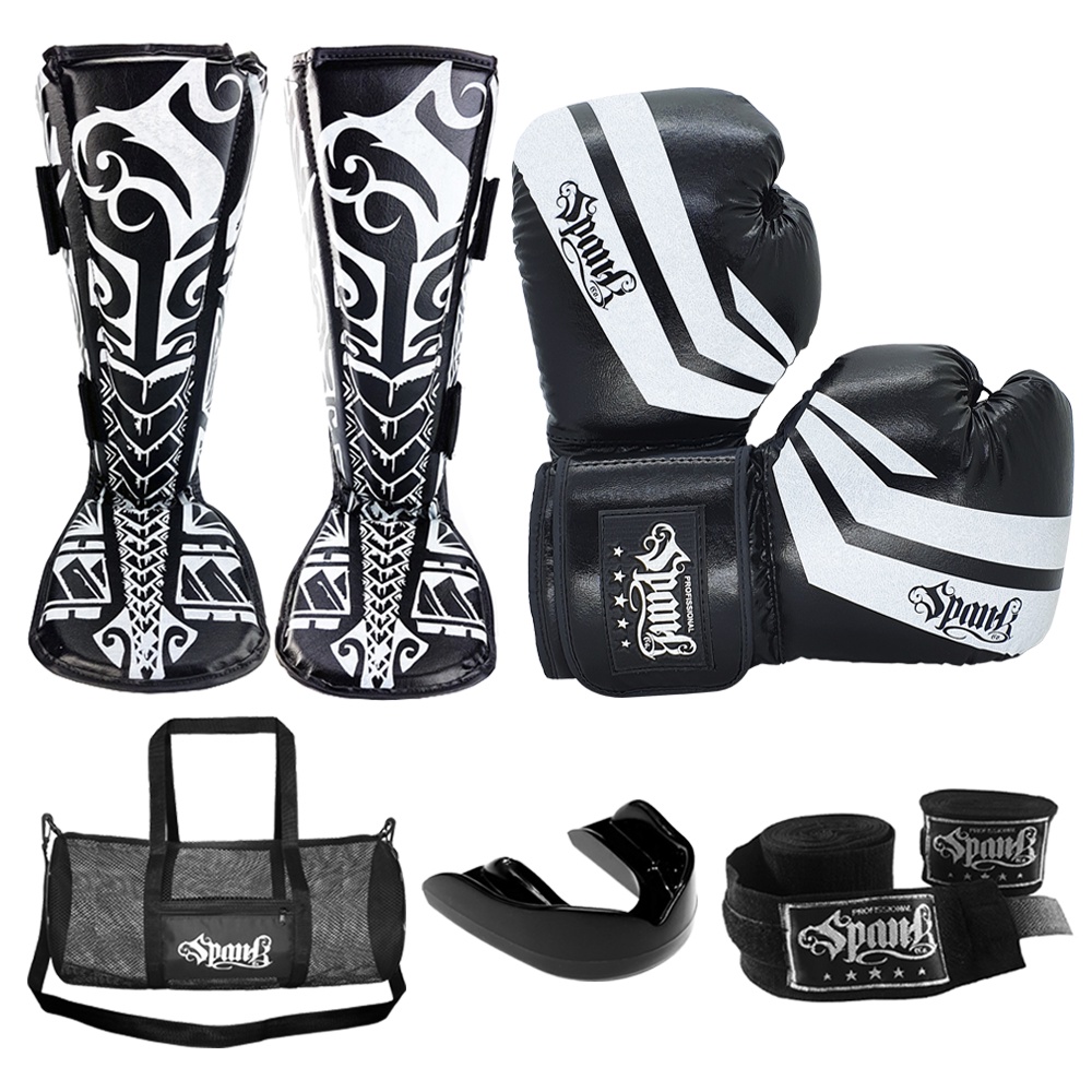 Kit Muay Thai Kickboxing CONFY com Bolsa - Spank | Shopee Brasil