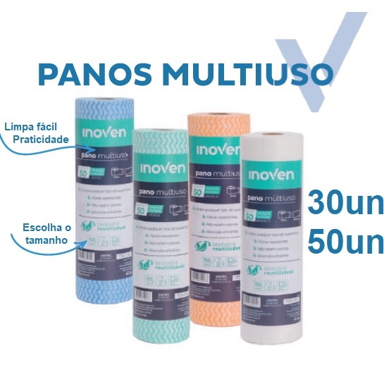 Pano Multiuso Rolo Tipo Perflex Limpeza Casa Vabene Móveis Cozinha Pia ...