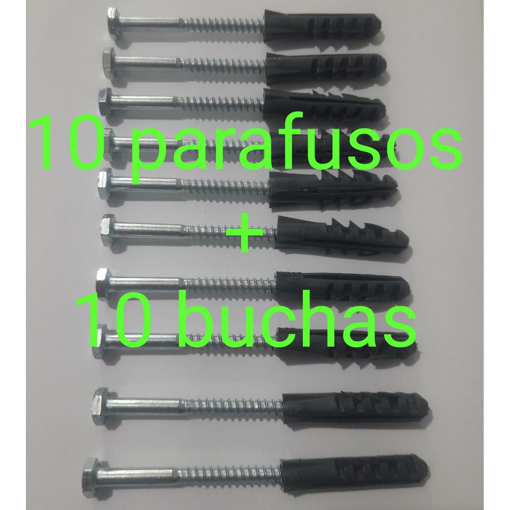 Kit Parafuso Sextavado Rosca Soberba 1 4x75 E Bucha 10mm Shopee Brasil
