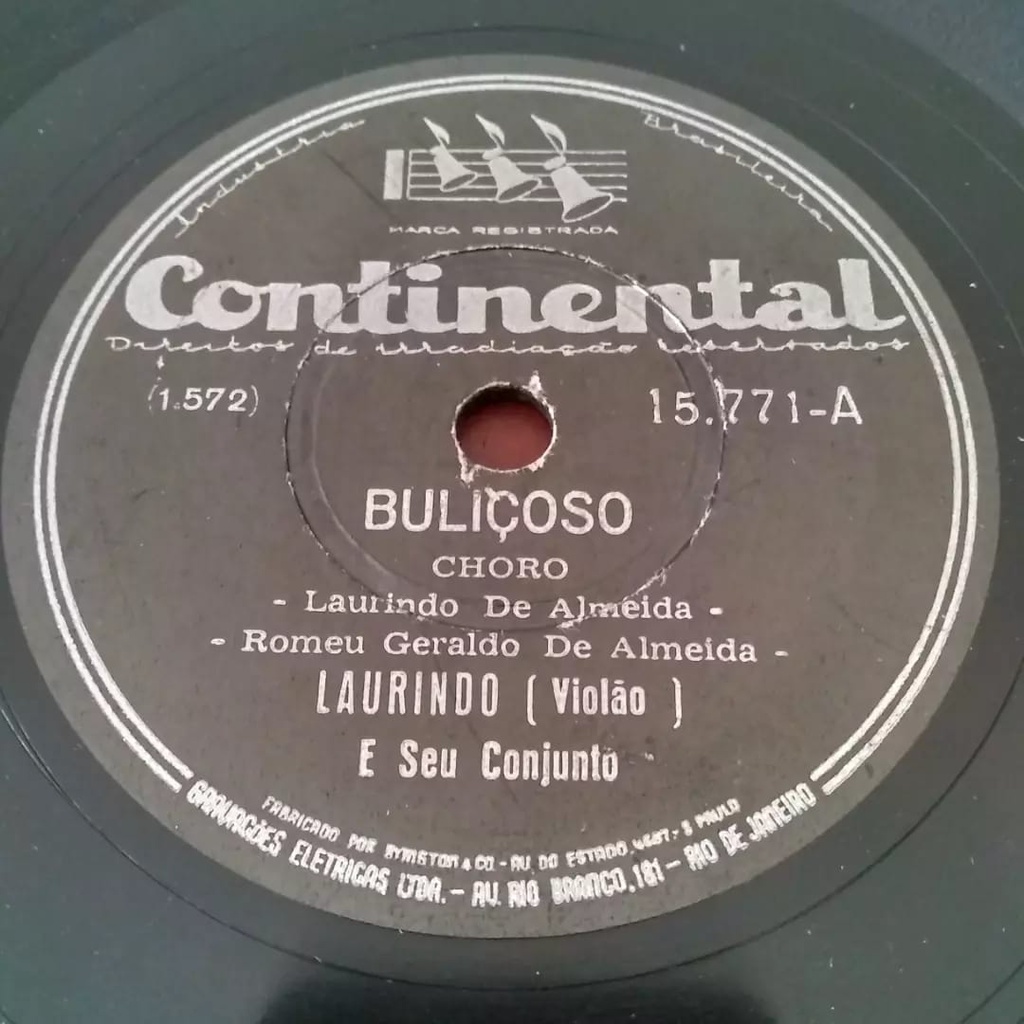 Disco 78 RPM Laurindo Almeida Buliçoso / Pandeiro Manhoso 1947 | Shopee ...