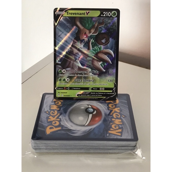 Deck Pokémon Grama com Trevenant-V Pronto para Jogar | Shopee Brasil