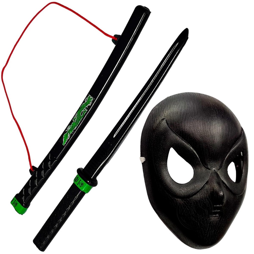 Armadura Ninja Deadpool Espada Infantil Samurai Cosplay Plástico ...