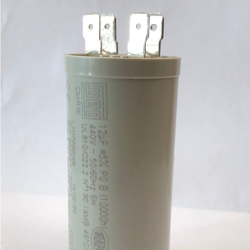 Capacitor Permanente 12uf 440v/450v Terminal | Shopee Brasil