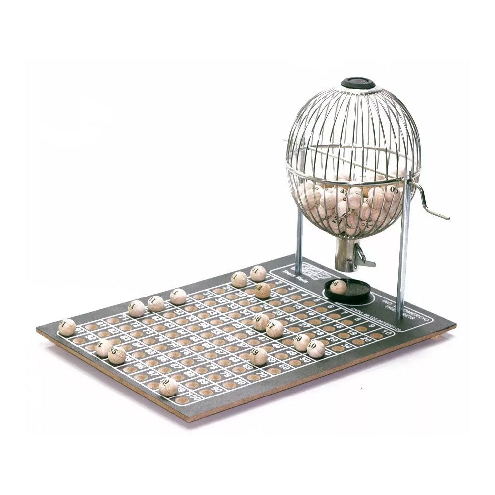 Jogo Tabuleiro / Bingo - Vispora - N2 - 100 Pedras- Cromado - Três Reis ...