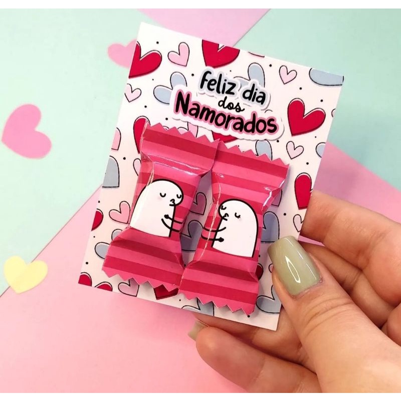Mimo/Brindes TAG com Balinhas Personalizadas Dia dos Namorados | Shopee ...