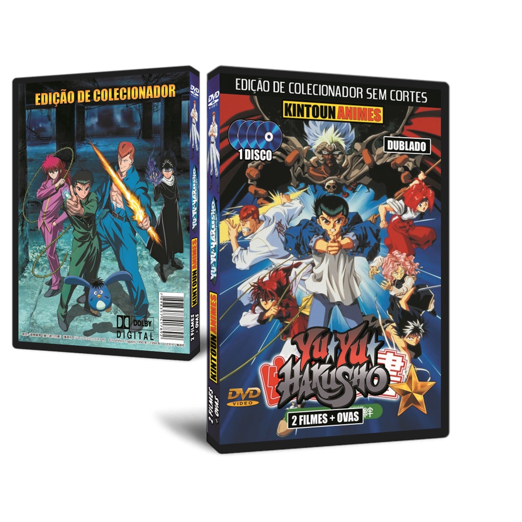 DVD Yu Yu Hakusho Filmes + Ovas | Shopee Brasil