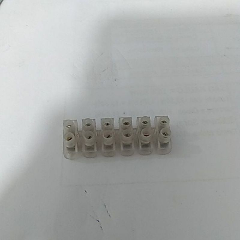 Bloco Terminal Conector Em Barra 1mm 6 Bornes | Shopee Brasil
