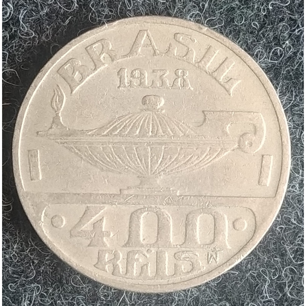 M-208 Moeda 400 Reis 1938 Oswaldo Cruz | Shopee Brasil