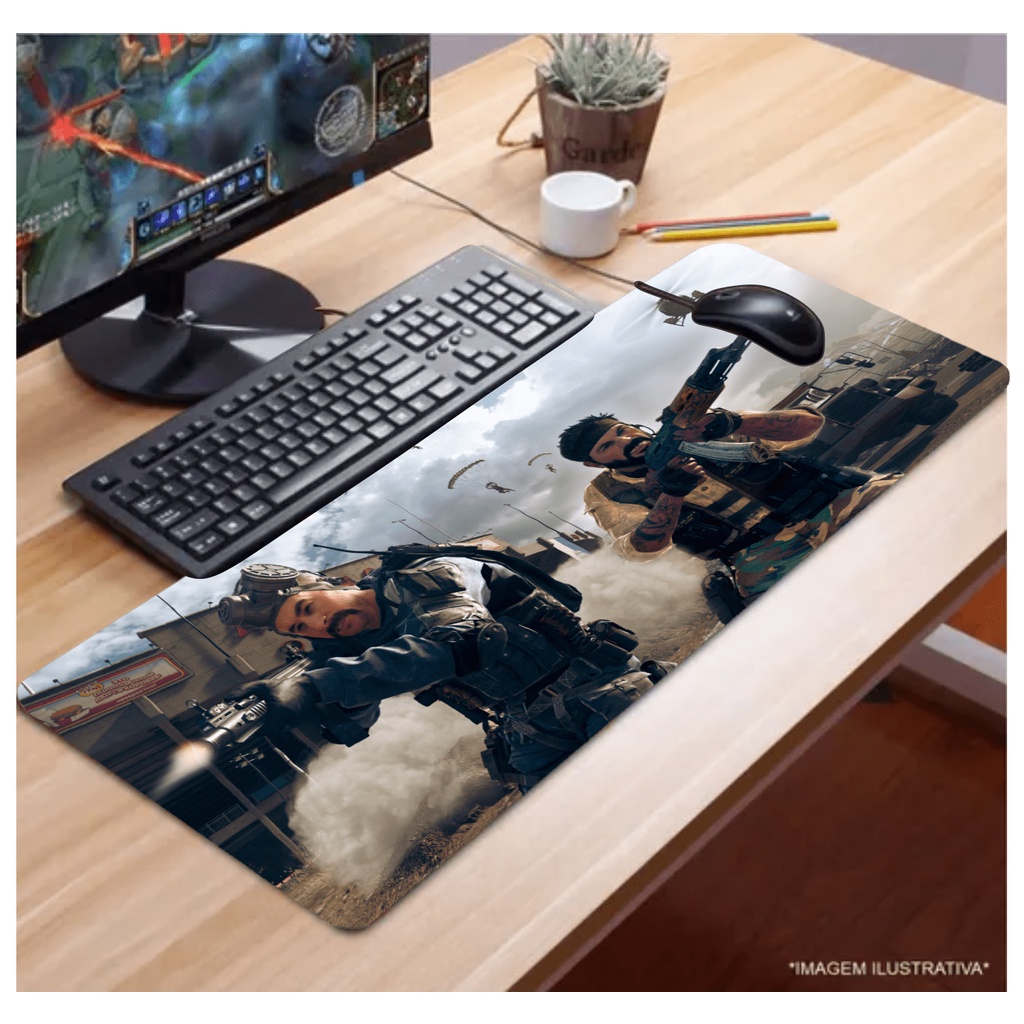 Mouse Pad Gamer call of duty warzone black ops Personalizado 65x32 ...