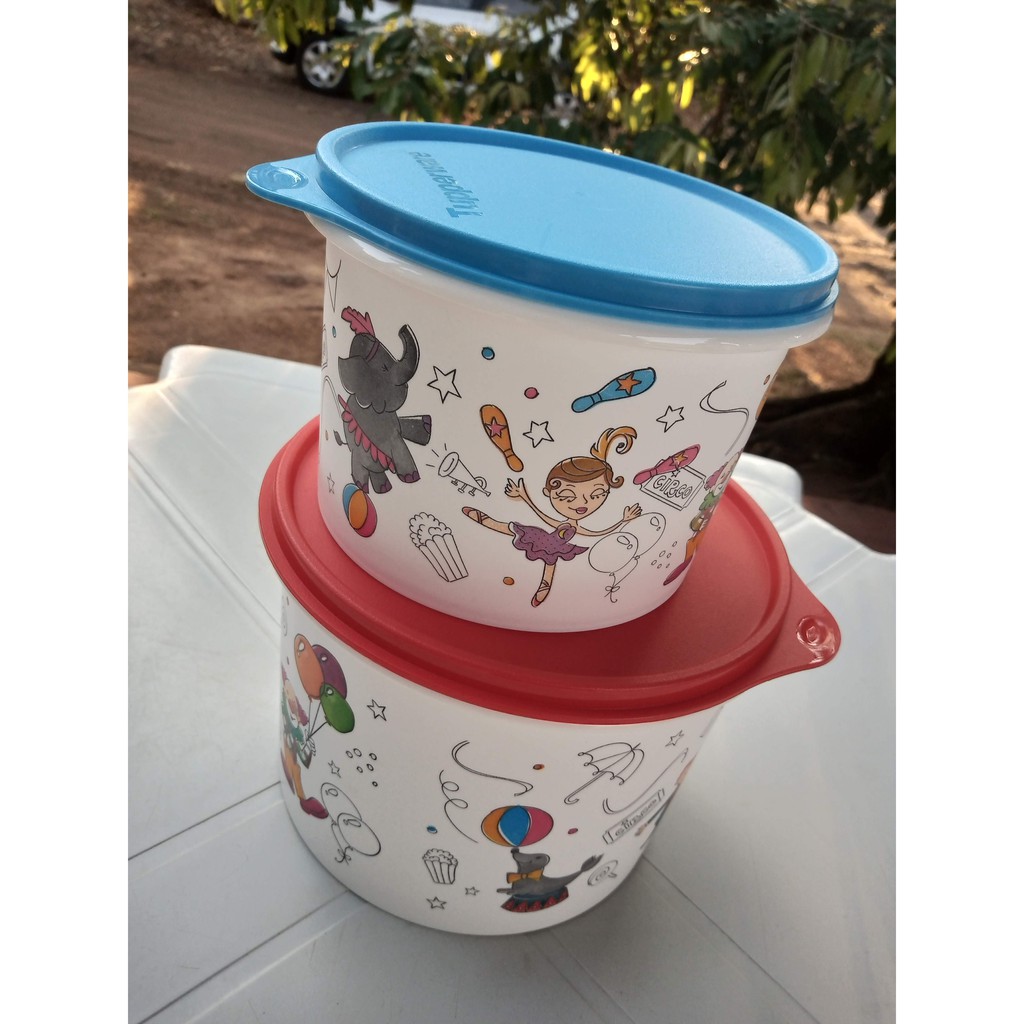 Tupperware palhaço palhaçinho 2 peças | Shopee Brasil