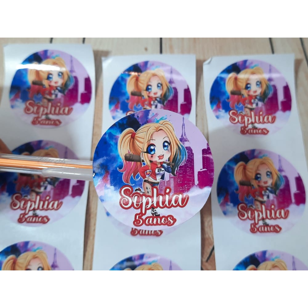 30 Adesivos Personalizados Arlequina | Shopee Brasil
