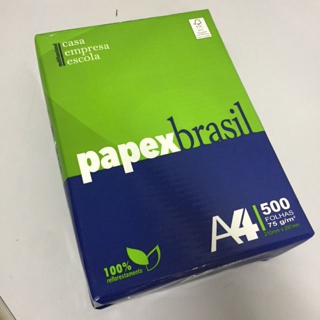 Papel A4 Premium 500 Folhas 75g Pacote de Sulfite Branco Papex Brasil ...
