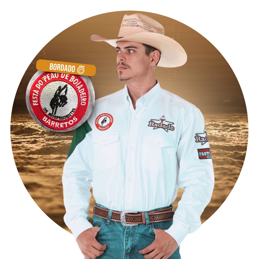 Camisa country radade manga longa rodeio cowboy masculina | Shopee Brasil