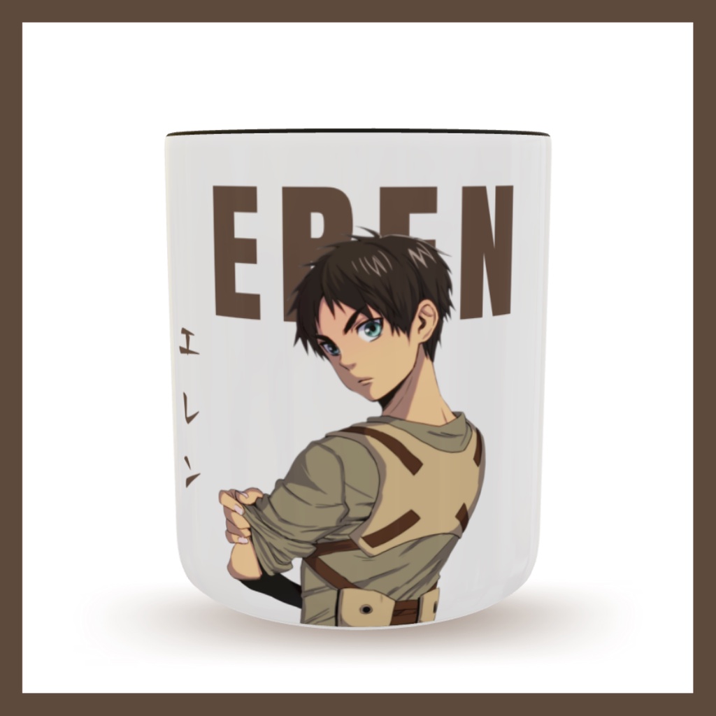 Caneca Eren c/ Porta Copo - Shingeki no Kyojin - Attack On Titan ...