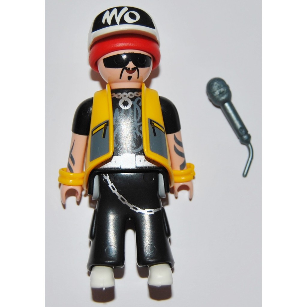 PLAYMOBIL SERIE 5 FIGURE personagem RAPPER, POST MALONE RARO BONECOS ...