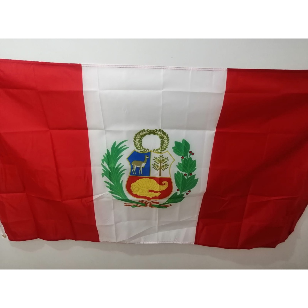 Bandeira Oficial do Peru em Poliéster Dupla Face - Flag Peruana com ...