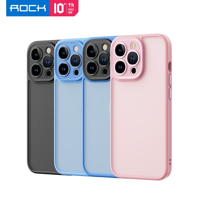 Para iPhone 13 Pro Max Capa Rock Space PC Matte + TPU Airbags Capa ...