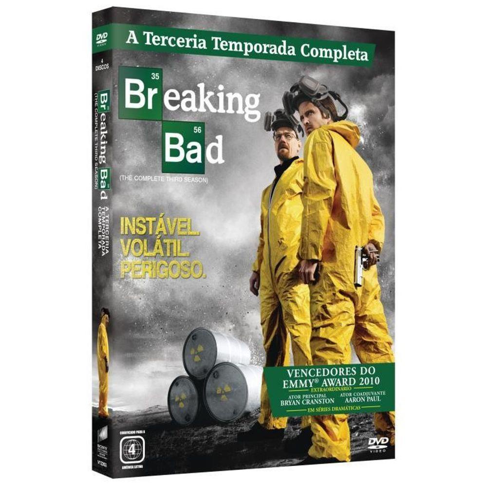 Box Breaking Bad Terceira Temporada Completa 4 DVDs | Shopee Brasil