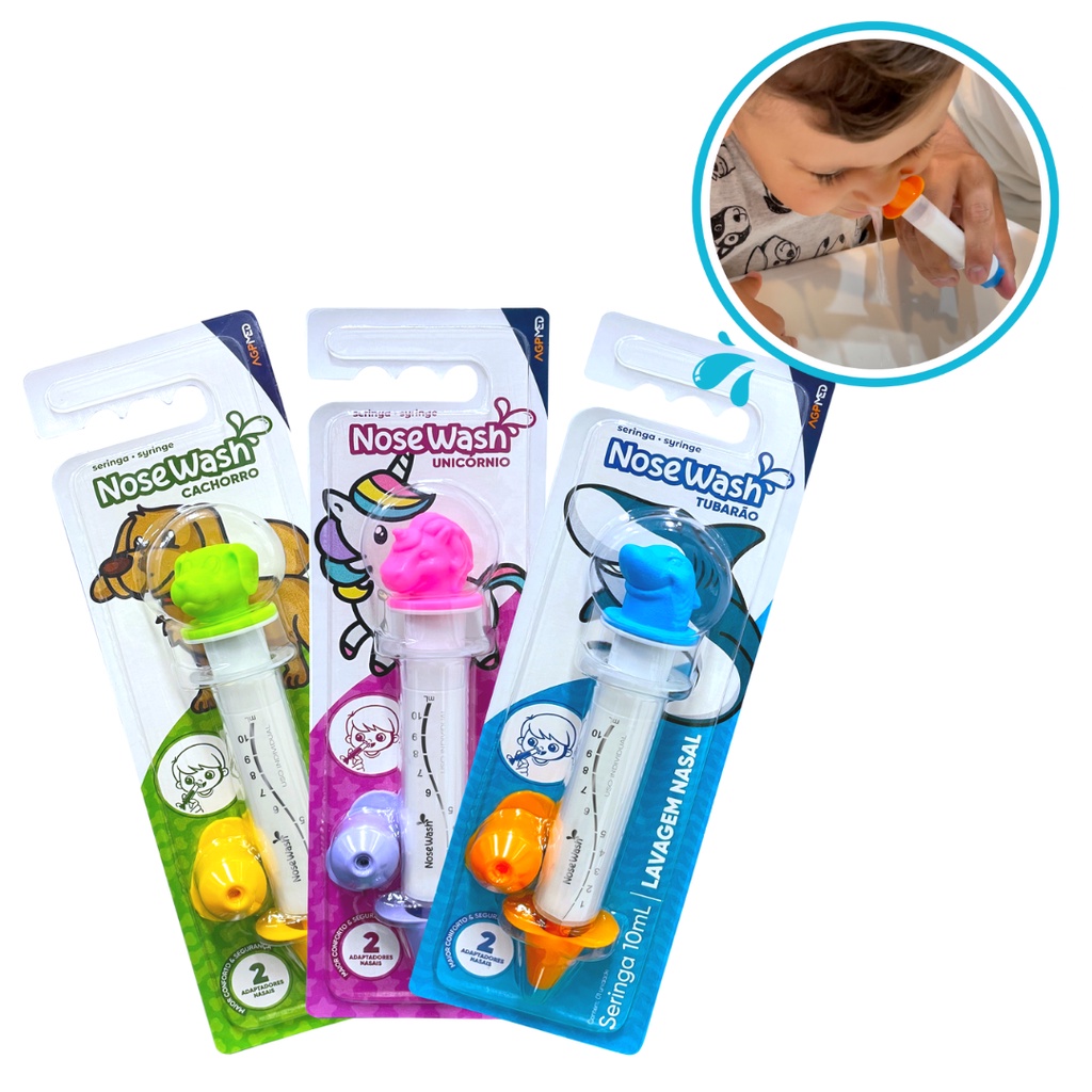 Dispositivo para lavagem nasal infantil divertida Nosewash | Shopee Brasil
