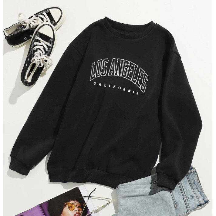 Moletom feminina Los Angeles California Blusa de Frio Novidade | Shopee ...