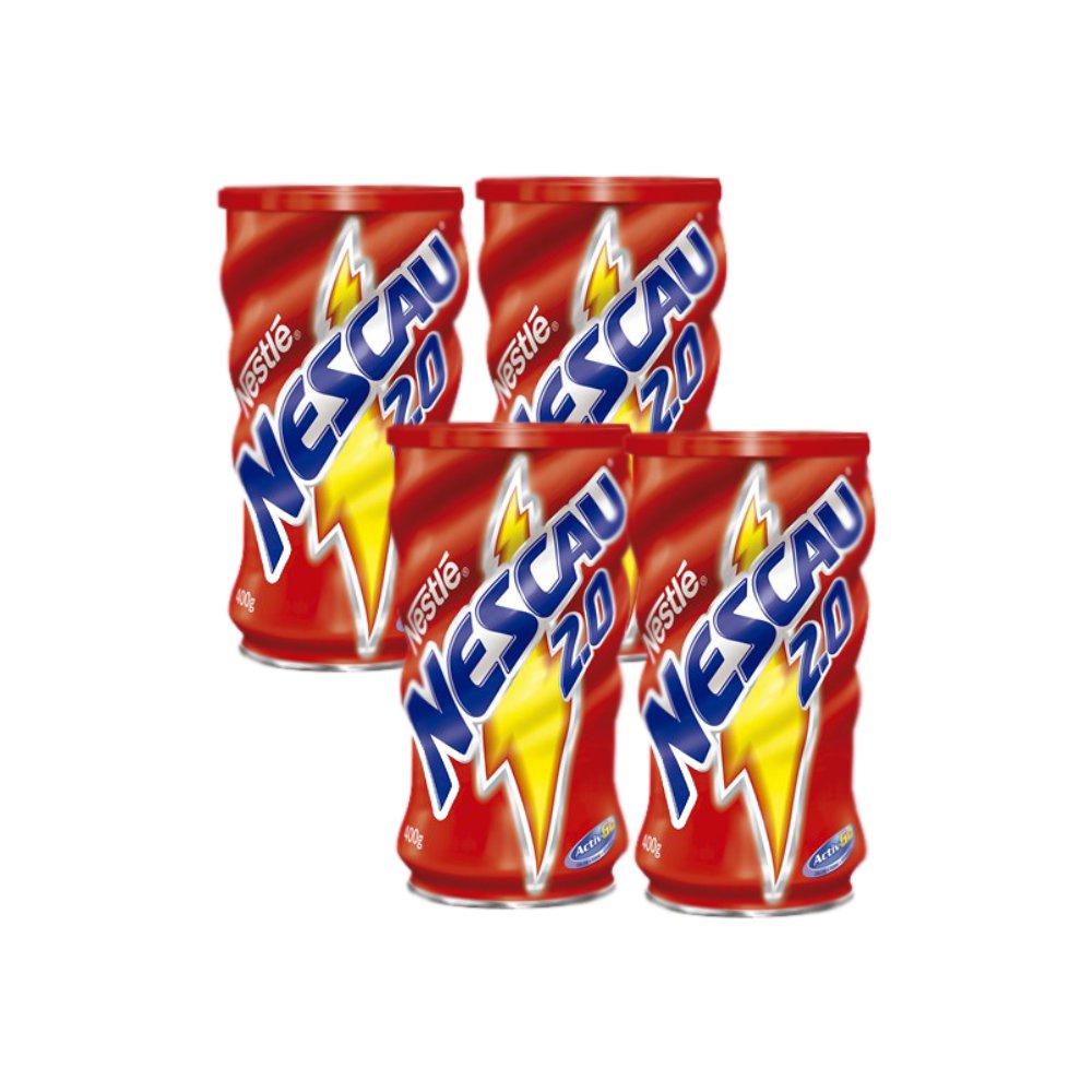 Kit 4 Un Achocolatato Pó Nescau Lata 400g | Shopee Brasil