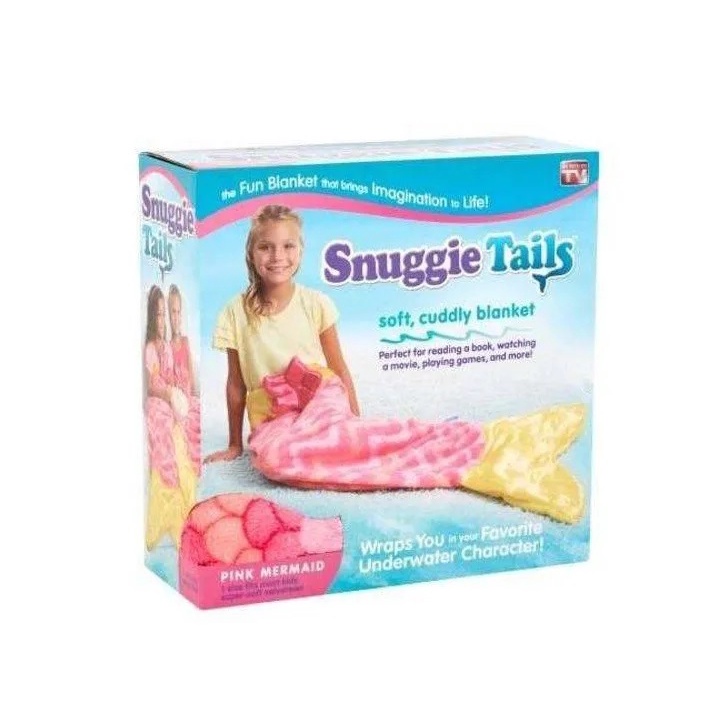 Saco De Dormir Divertido Snuggie Tails Calda De Sereia | Shopee Brasil