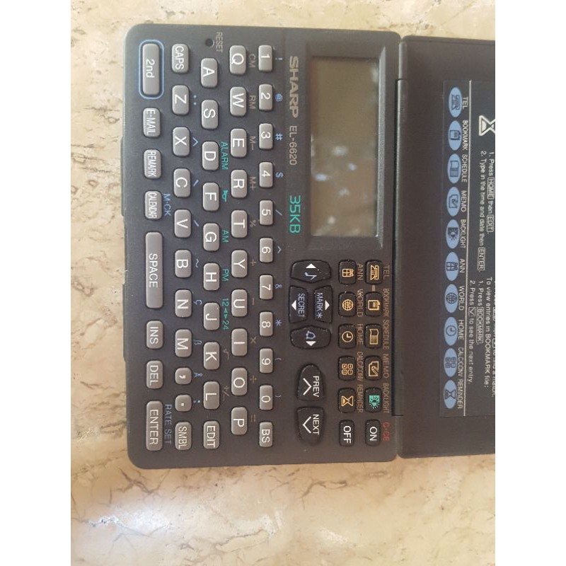Agenda Eletrônica Sharp El-6620 Antiguidade | Shopee Brasil