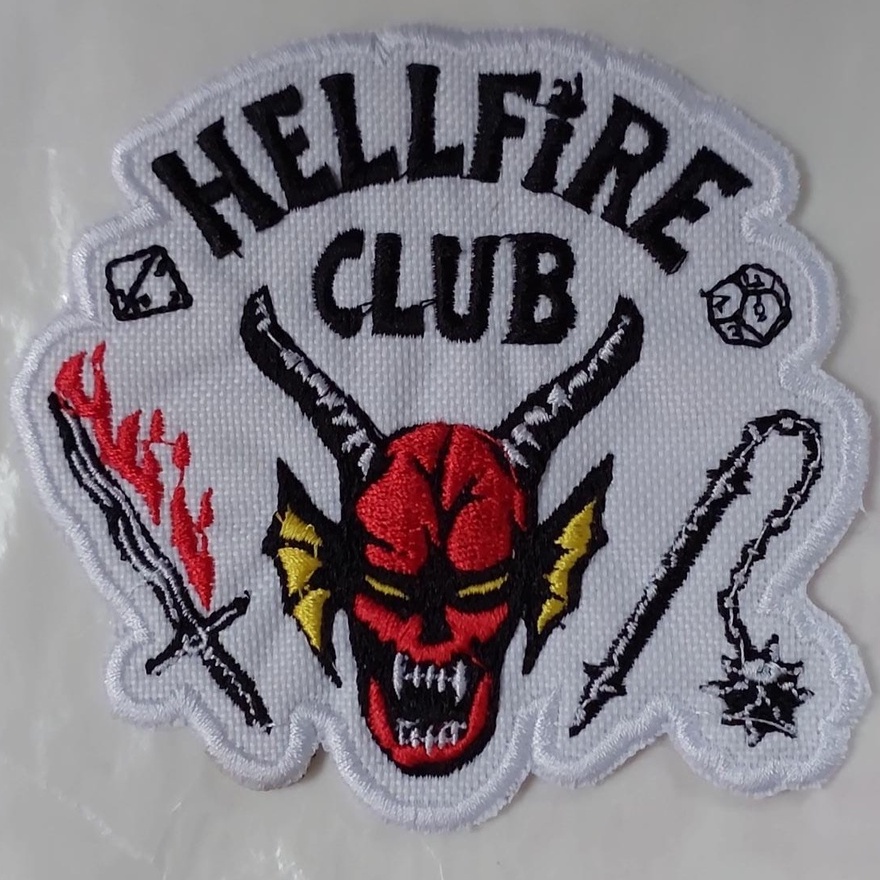 Hellfire stranger things 4 rpg patch bordado termocolante | Shopee Brasil