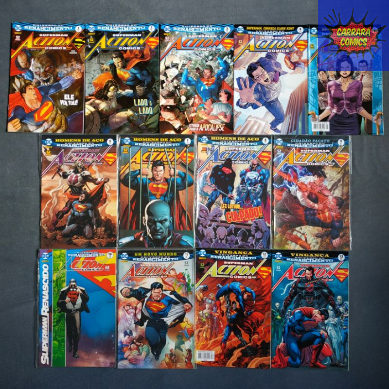 HQ Action Comics - Volumes 1 ao 13 da 3ª Série Mensal (692 Páginas ...
