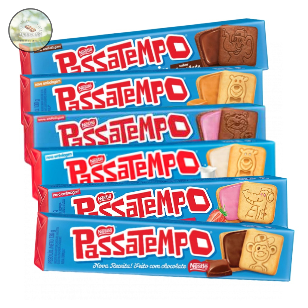 Kit 10 Biscoito PassaTempo Nestle 130g | Shopee Brasil