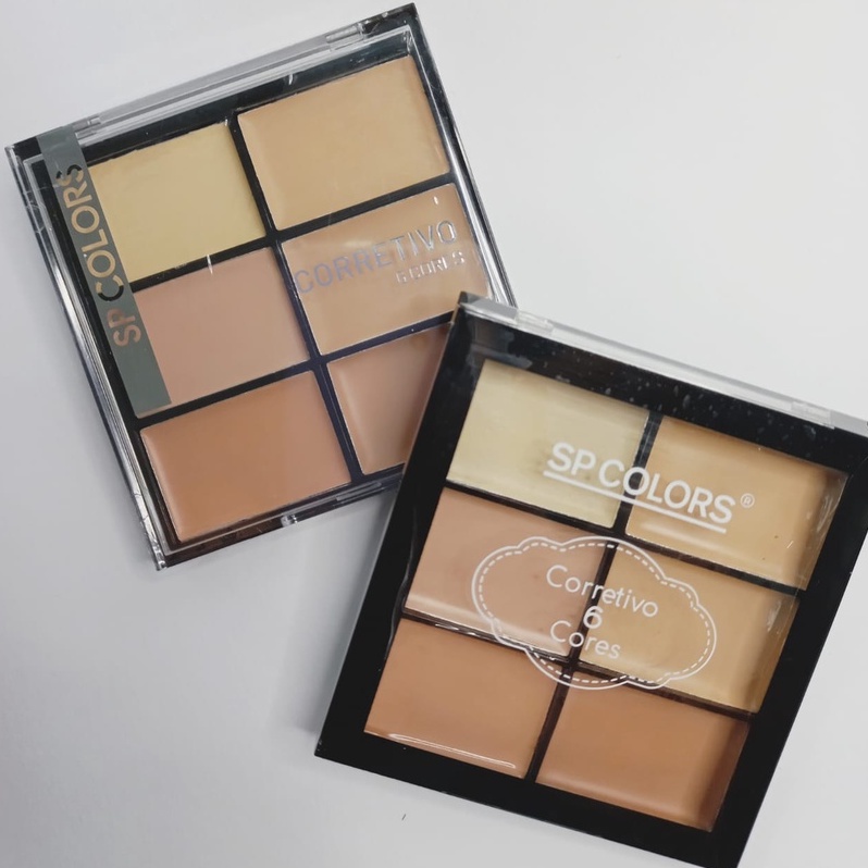 Paleta de Corretivo 6 cores SP COLORS | Shopee Brasil
