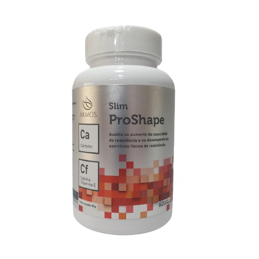 Pro Shape Slim Cártamo Cafeína Vitamina E 60 Cápsulas Akmos | Shopee Brasil