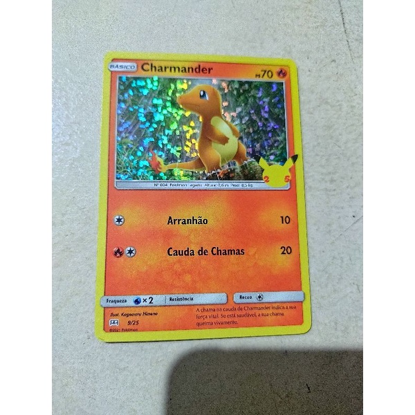 Carta Charmander (Foil)Pokémon Trading Card Game | Shopee Brasil