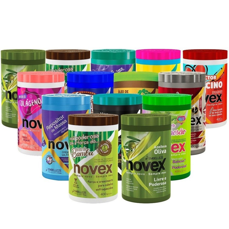 Cremes De Tratamento Capilar Novex Pote 400g | Shopee Brasil